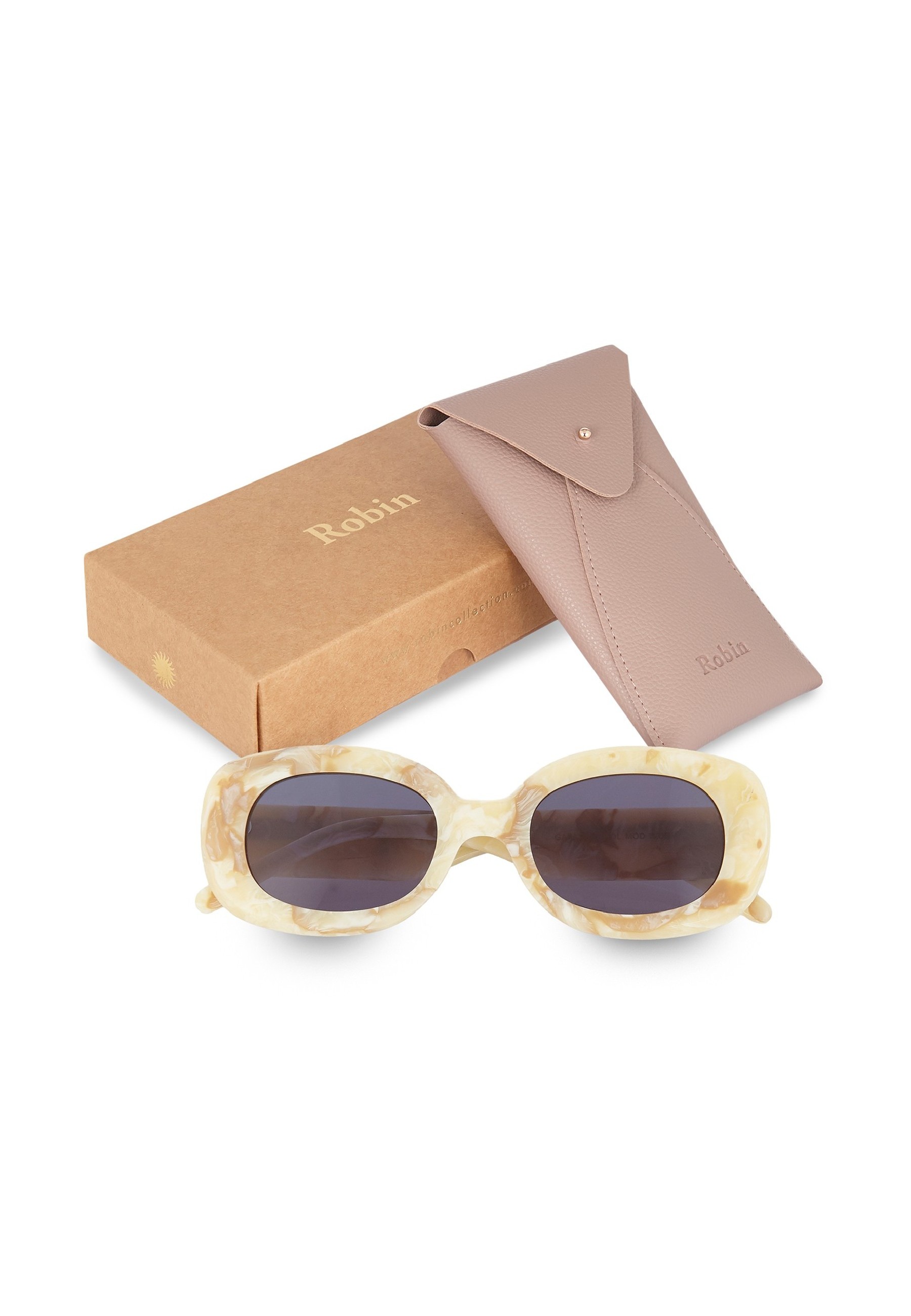 Mod Ivory Sunglasses | White | Robin Collection | Robin Collection