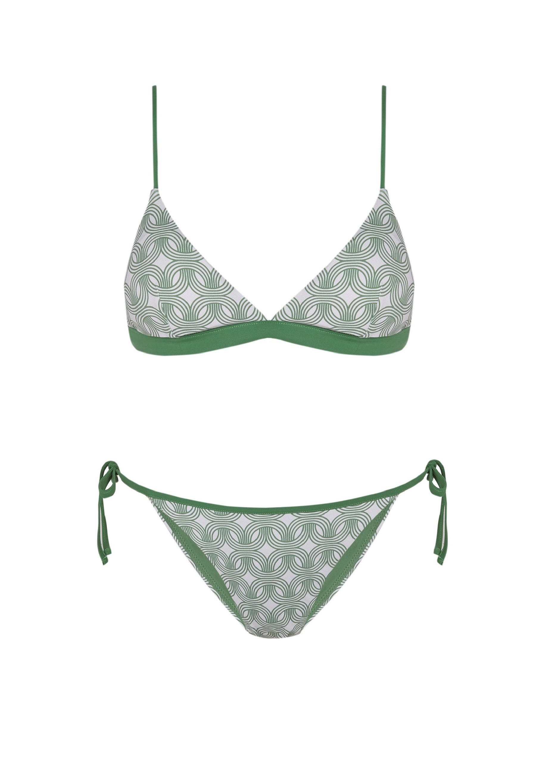 Element Sporty Bikini Tie | Green and White | Robin Collection | Robin ...